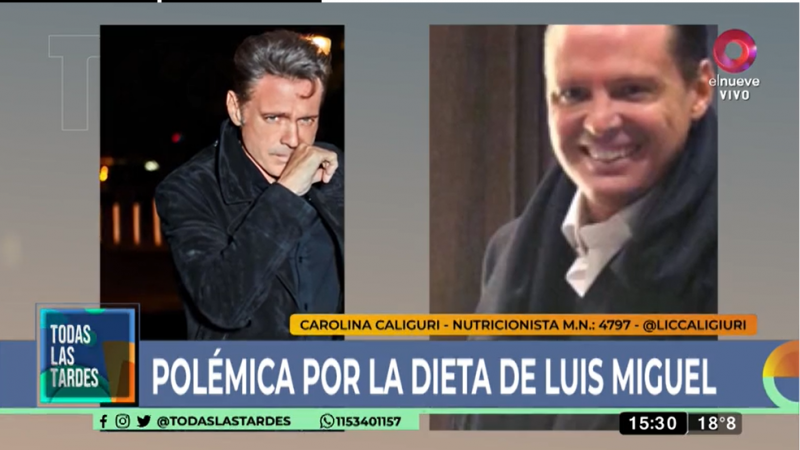 Cómo es la dieta que hizo Luis Miguel para lograr su nueva apariencia | Canal 9